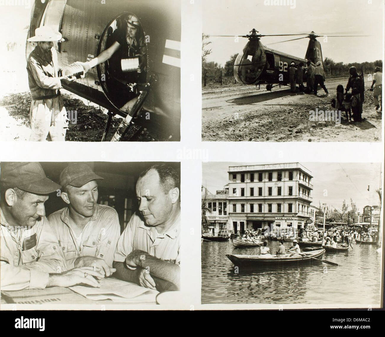 This image captures the aftermath of a hurricane, showing the extent of ...