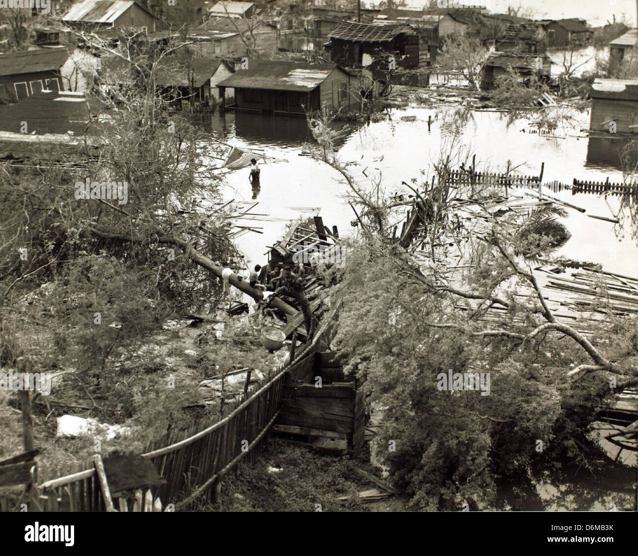 This photo captures the aftermath of Hurricane Janet's impact on the ...