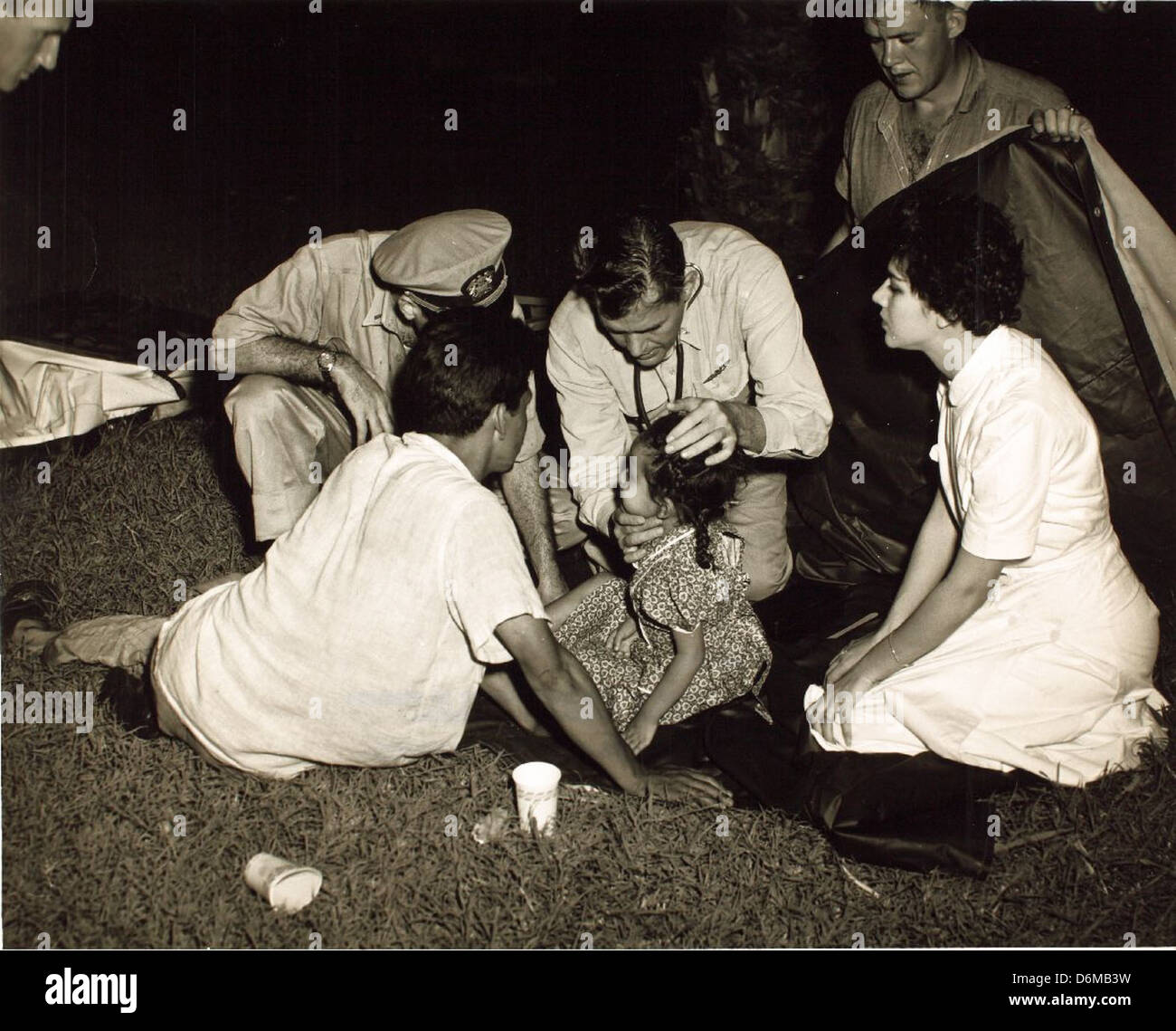 A young victim of Hurricane Janet is being treated for injuries after ...