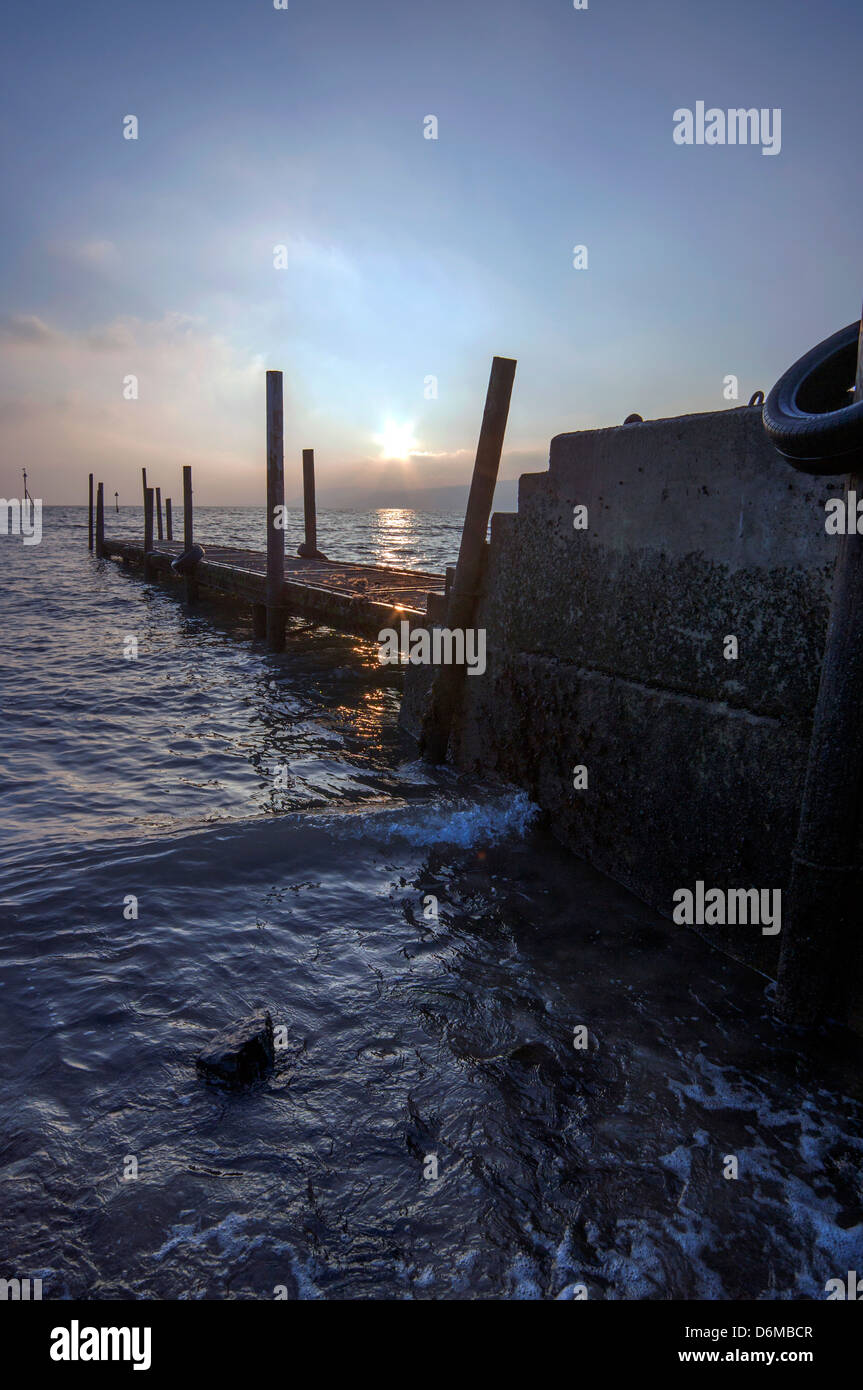 seaside coast pier jetty promenade Stock Photo - Alamy