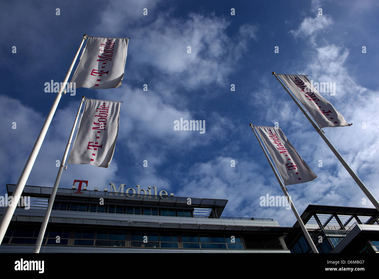 Company headquarters T Mobile, logo, Prague Czech Republic Stock Photo ...