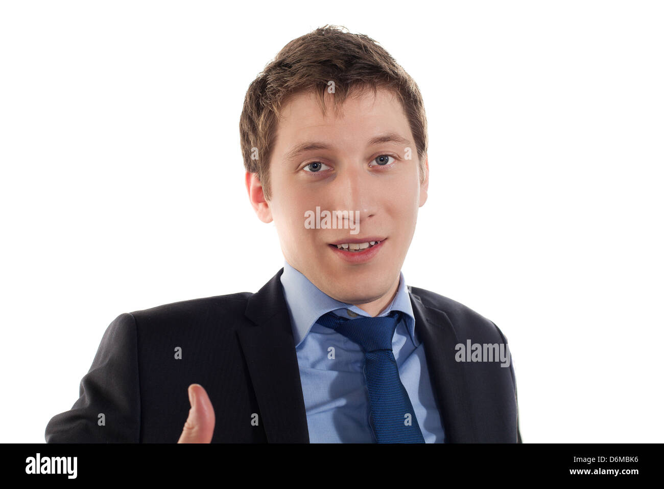 portrait of a young stylish businessman on a white background Stock ...