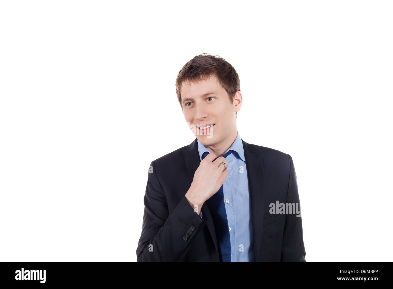 serious and tired young businessman on a whire background Stock Photo ... serious and tired young businessman on a whire background Stock Photo ...