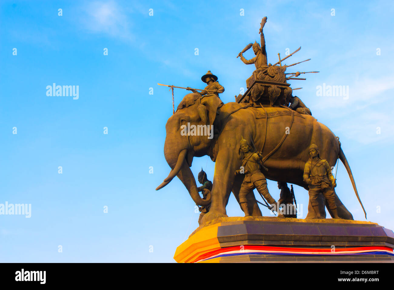 Suriyothai monument is in ayutthaya province hi-res stock photography ...