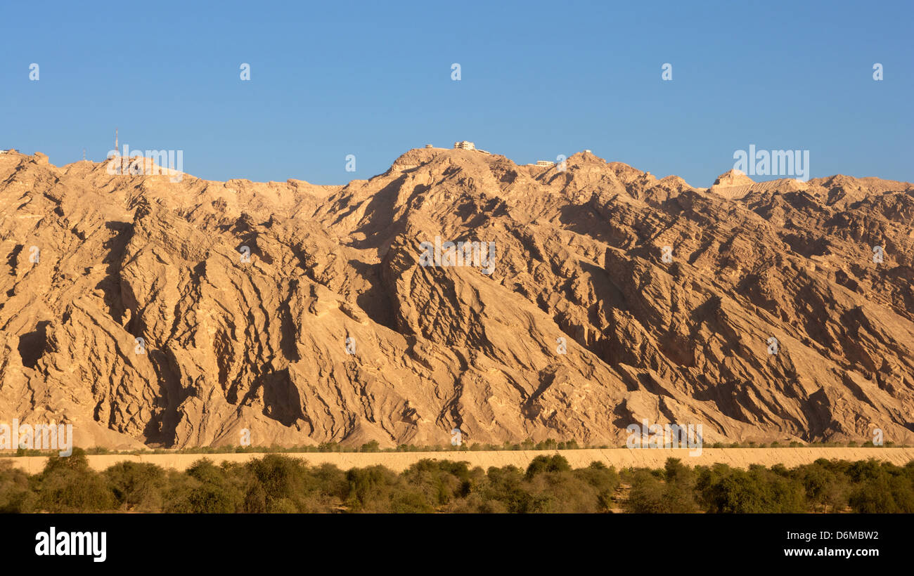 The summit of Jebel Hafit (aka Jebel Hafeet) on the outskirts of Al Ain ...