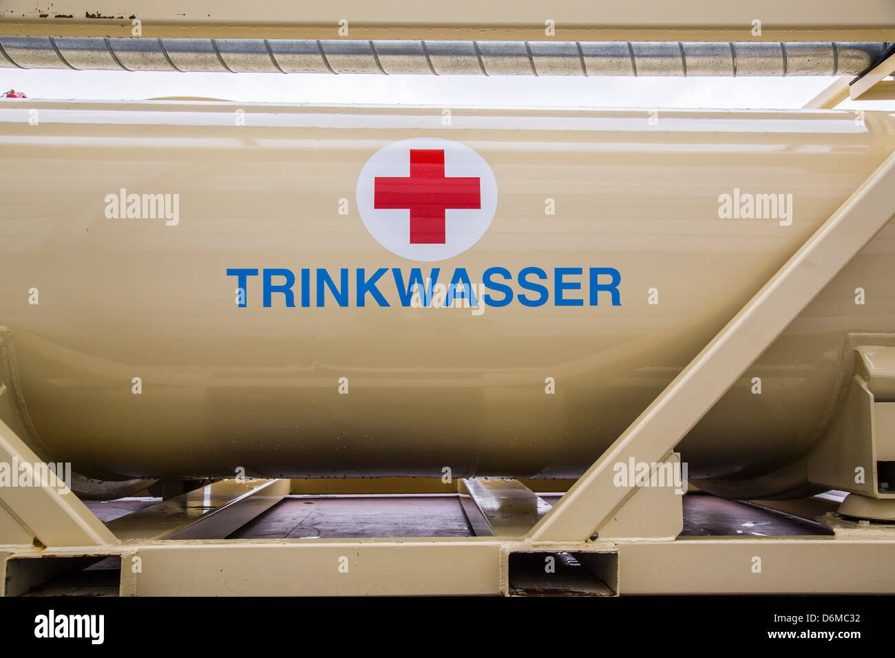 Tank for sweet water, drinking water, emergency, relief unit of the Red ...