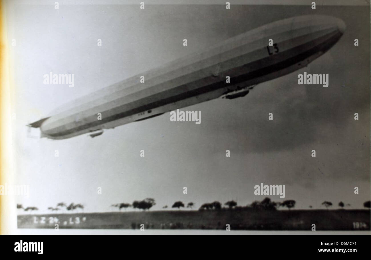 The LZ-24 Zeppelin was a German airship used during World War I. Its ...