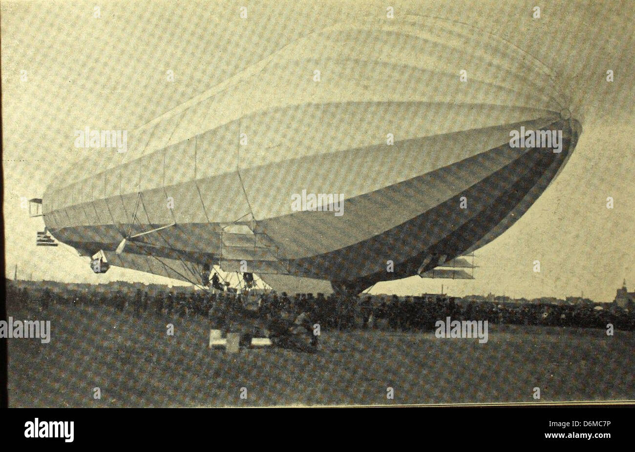 This vintage postcard features the LZ-3, a German Zeppelin model and a ...