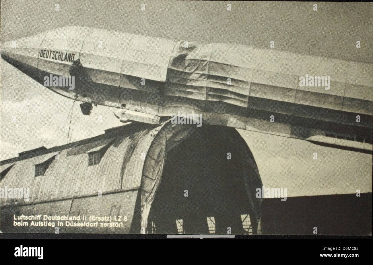 The LZ-7 Deutschland, a rebuilt version of the LZ-8 from 1911, was a ...