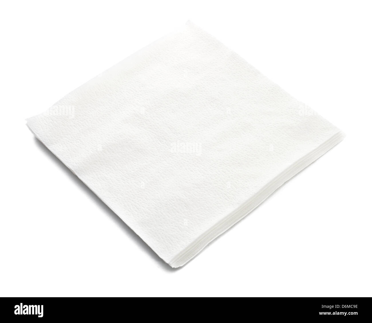 Stack of napkin on white background Stock Photo - Alamy