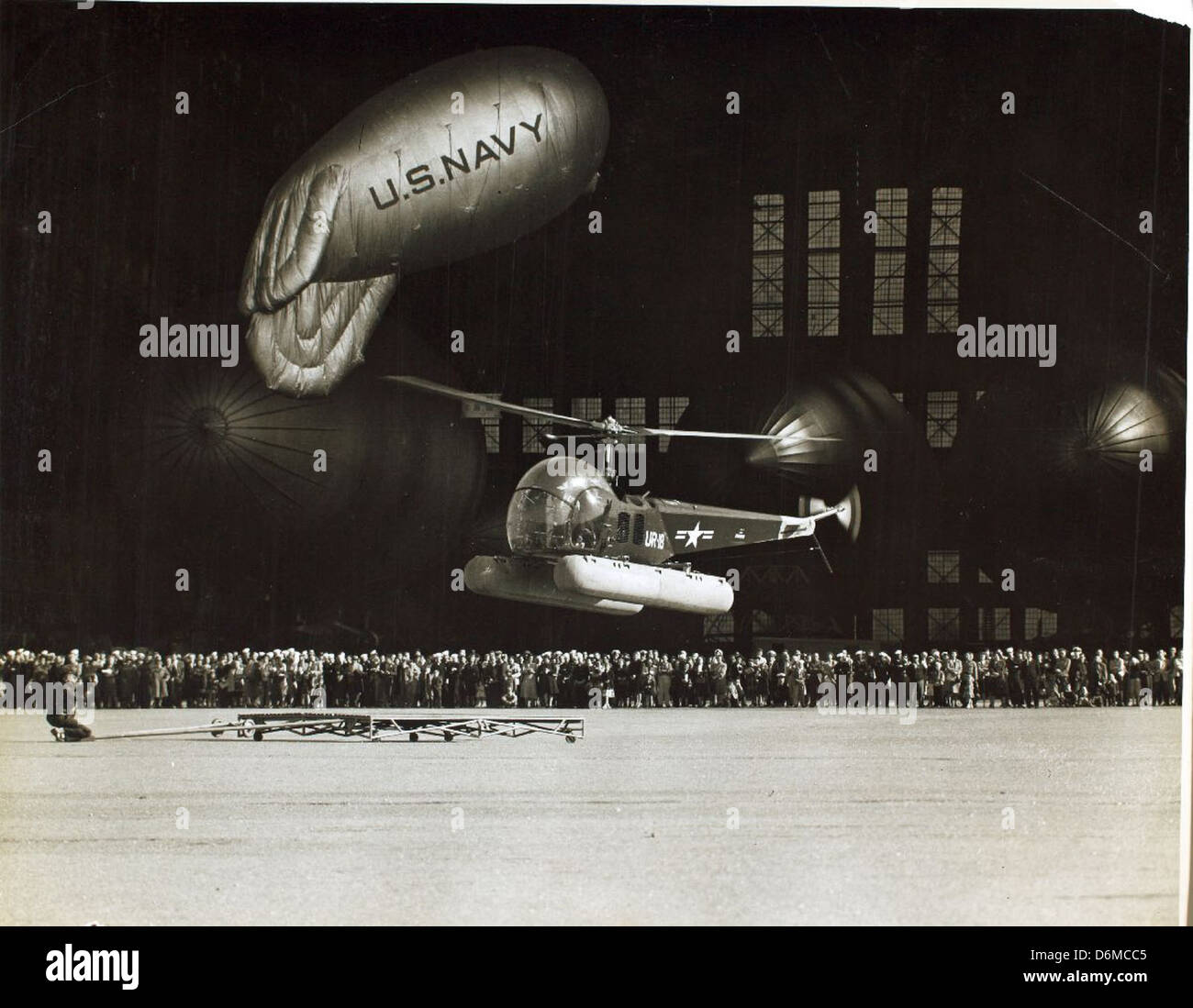 The Navy HU-2 HTL-3 helicopter at the US Naval Air Station in Lakehurst ...