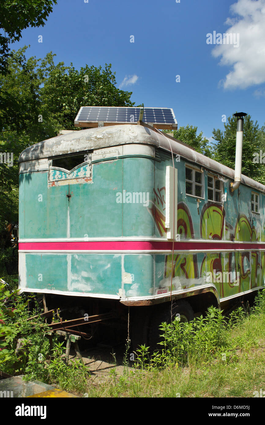 Berlin, Germany, trailer used as a caravan Stock Photo - Alamy