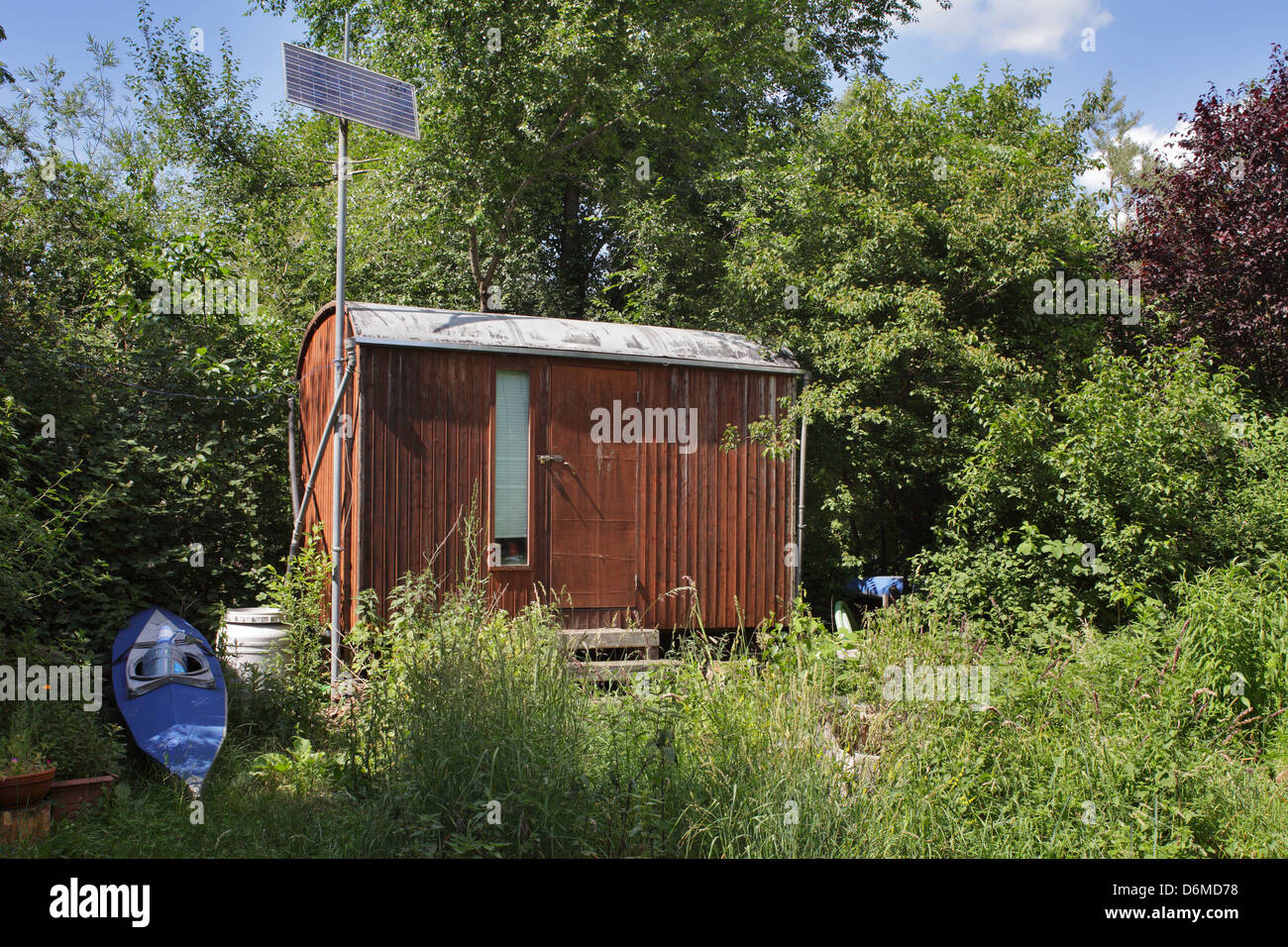 Berlin, Germany, trailer used as a caravan Stock Photo - Alamy