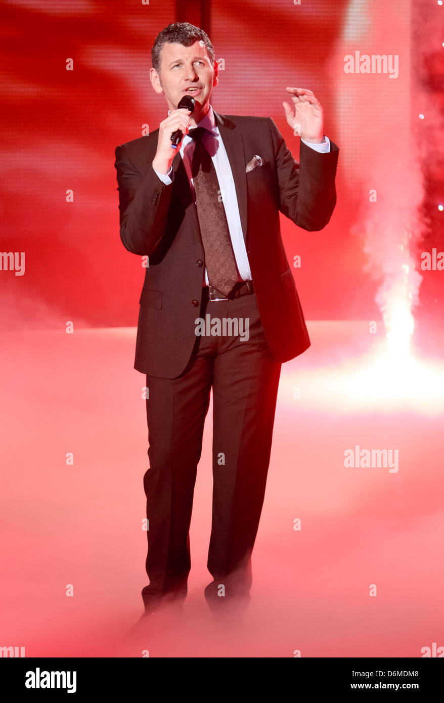 Singer Semino Rossi performs during the German television music show ...