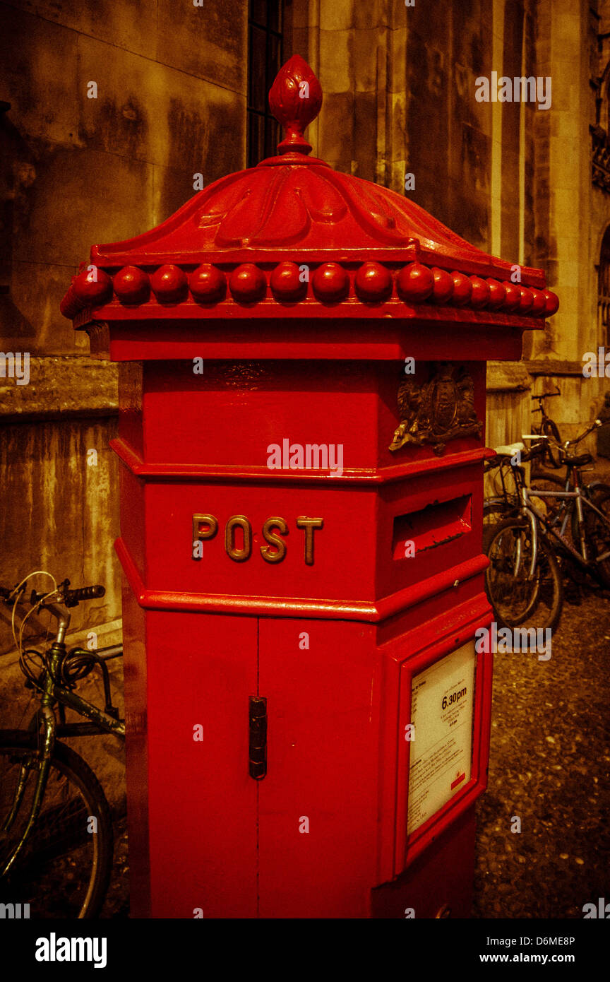 Grade II listed Penfold hexagonal letter box situated King's Parade ...
