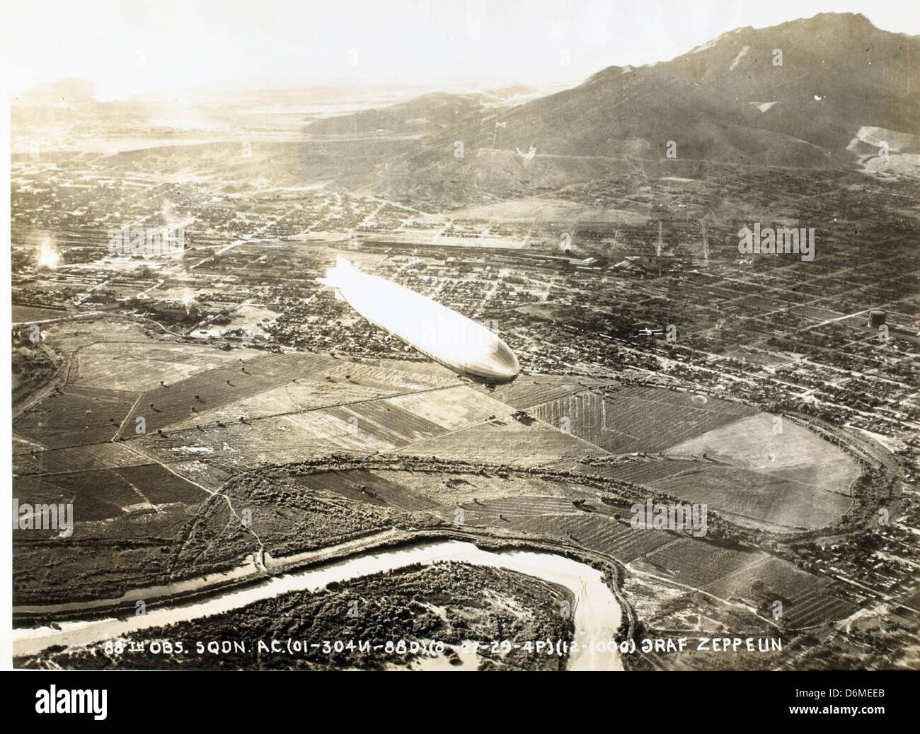 The Zeppelin LZ 127 Graf Zeppelin, a legendary German airship, was used ...