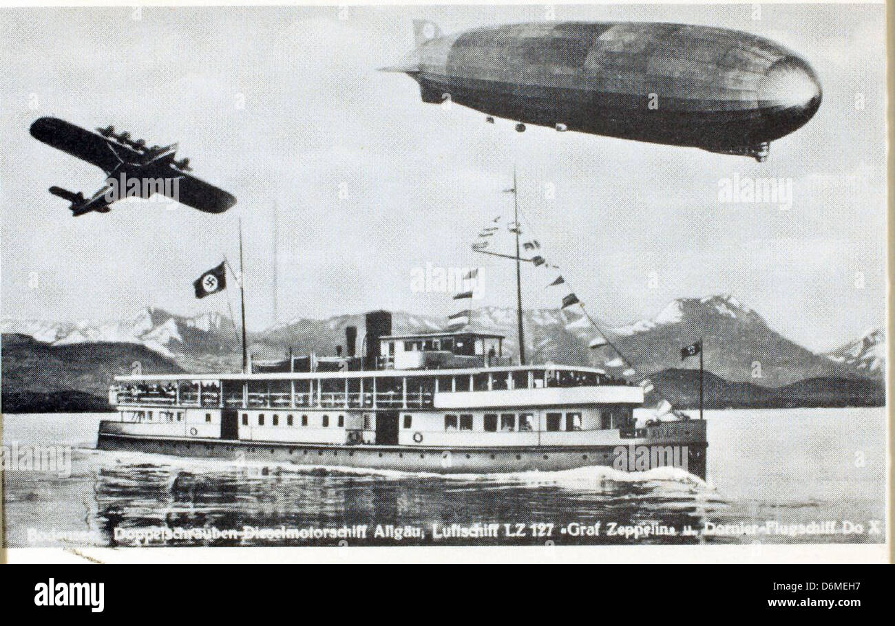 The Zeppelin LZ 127 Graf Zeppelin was a key dirigible used for long ...