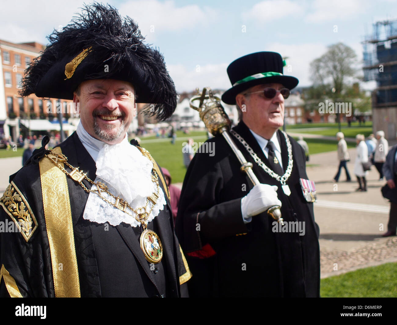 Exeter, UK. 20th April, 2013. Members of 243 Field Hospital (The Wessex ...