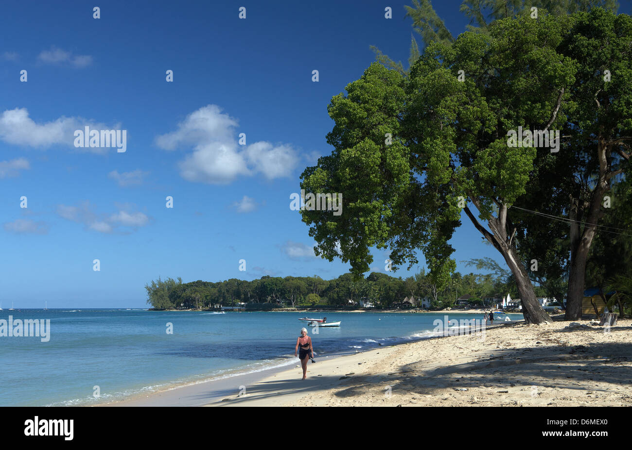 Holetown, Barbados, on the beach in Holetown's St. James Beach Stock ...