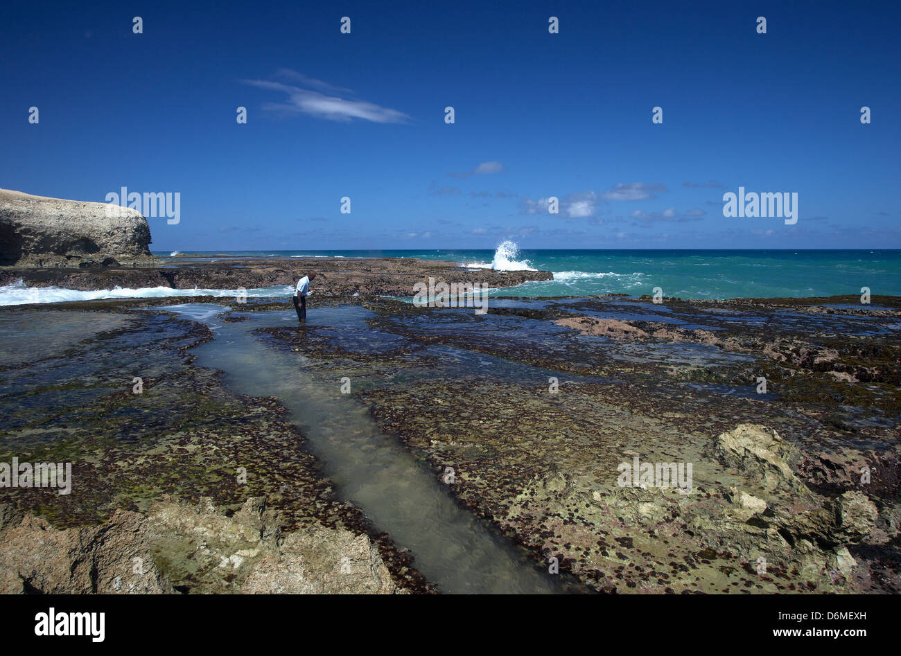 Pie Corner, Barbados, the Little Bay in the north east of Barbados ...