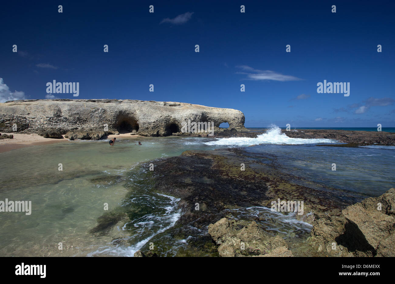 Pie Corner, Barbados, the Little Bay in the north east of Barbados ...