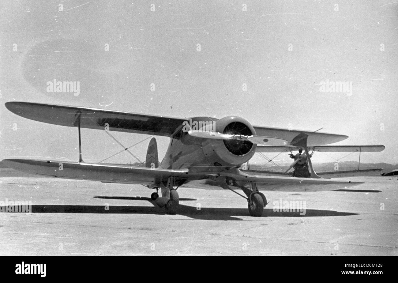 The Beech B17L, a light aircraft developed by Beechcraft, was used for ...