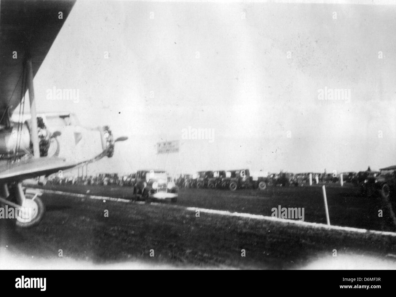 A nose shot of the Boeing 80 aircraft at an airshow, captured in a ...