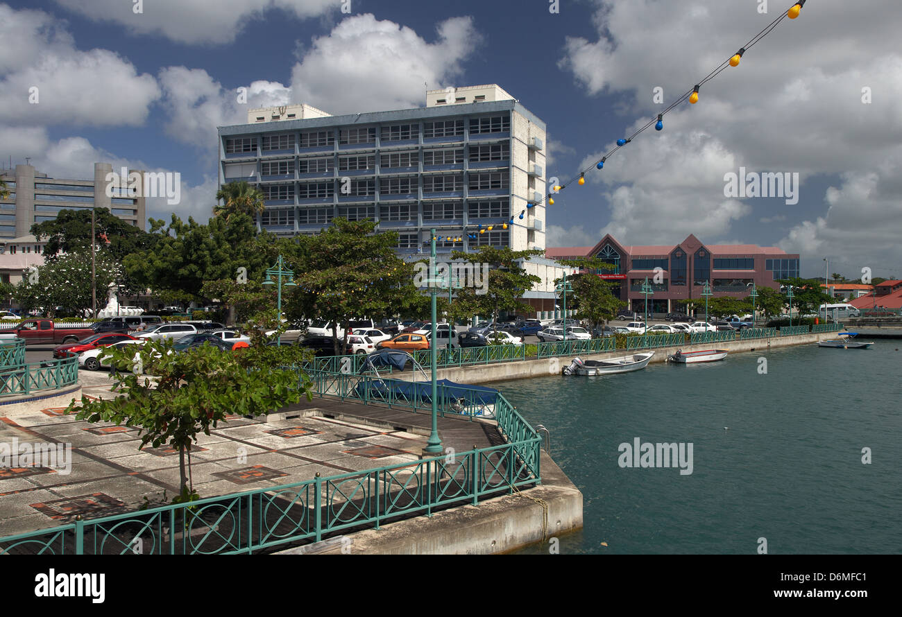 Bridgetown, Barbados, the Ministry of Finance at Constitution River ...
