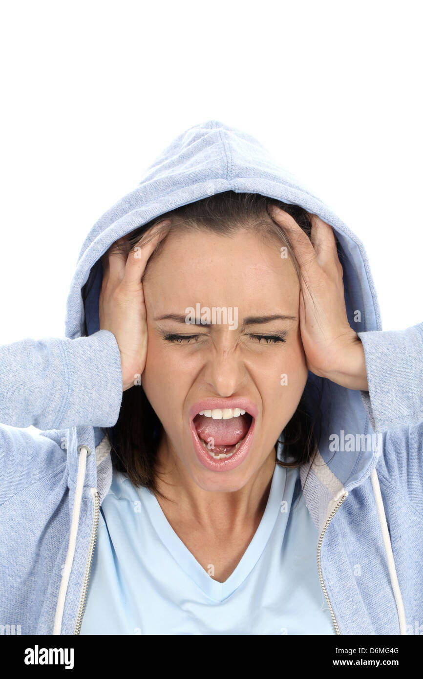 Frightened woman hi-res stock photography and images - Alamy