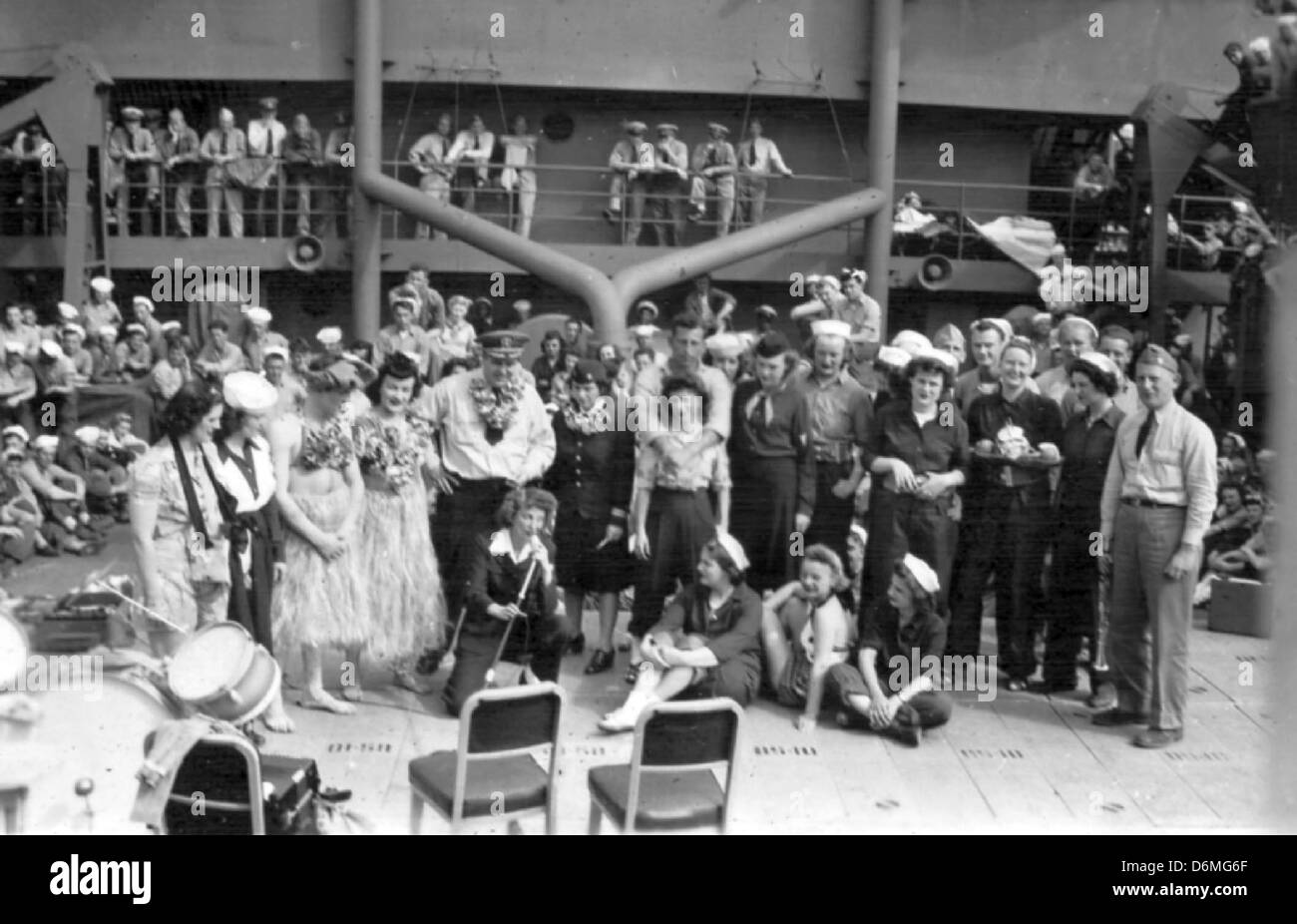 This image captures the voyage to Hawaii aboard the USS Braxton, APA ...