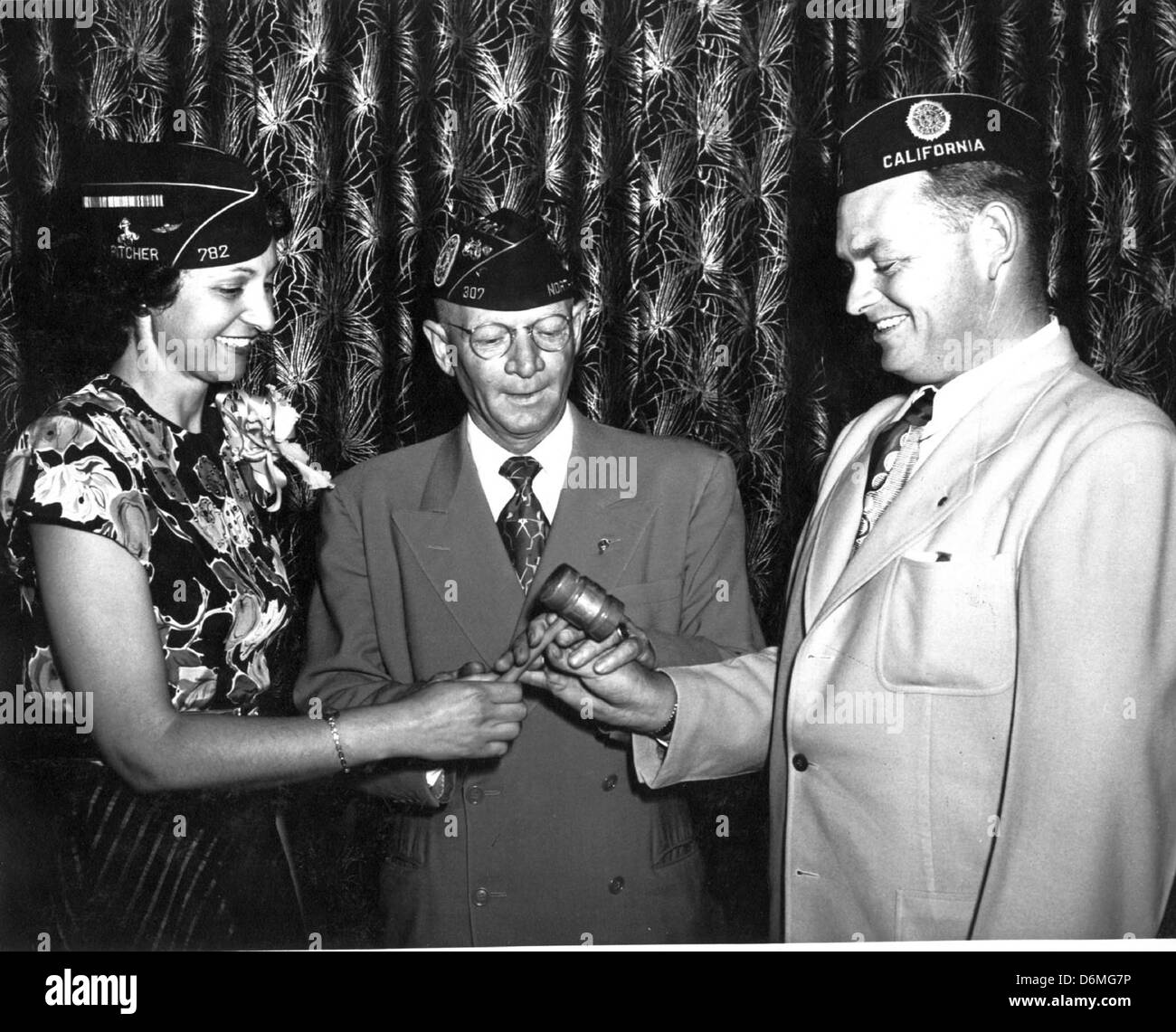 Zilda Decarlo, pictured alongside American Legion members, represents a ...