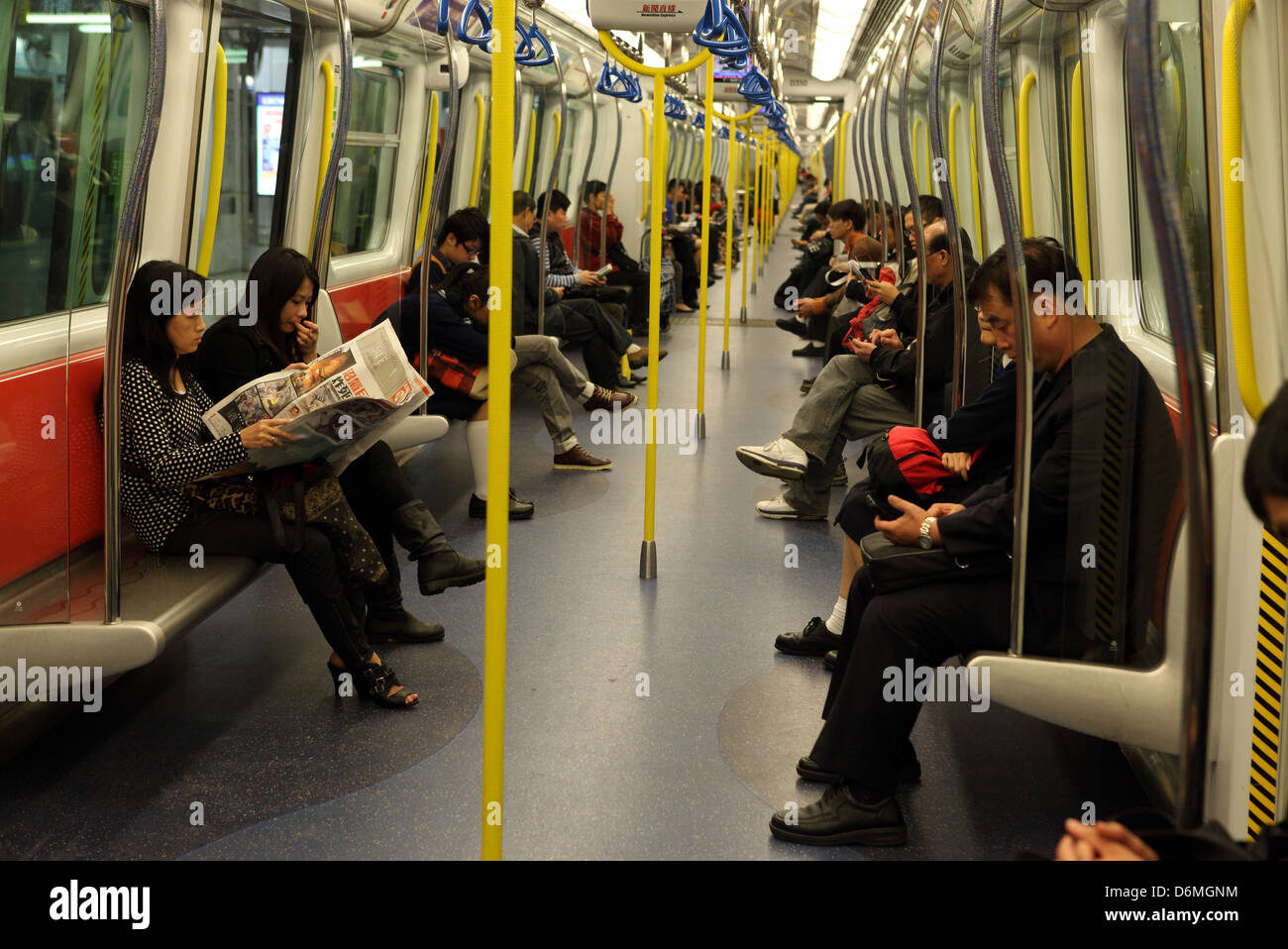 Hong kong mtr seats hi-res stock photography and images - Alamy