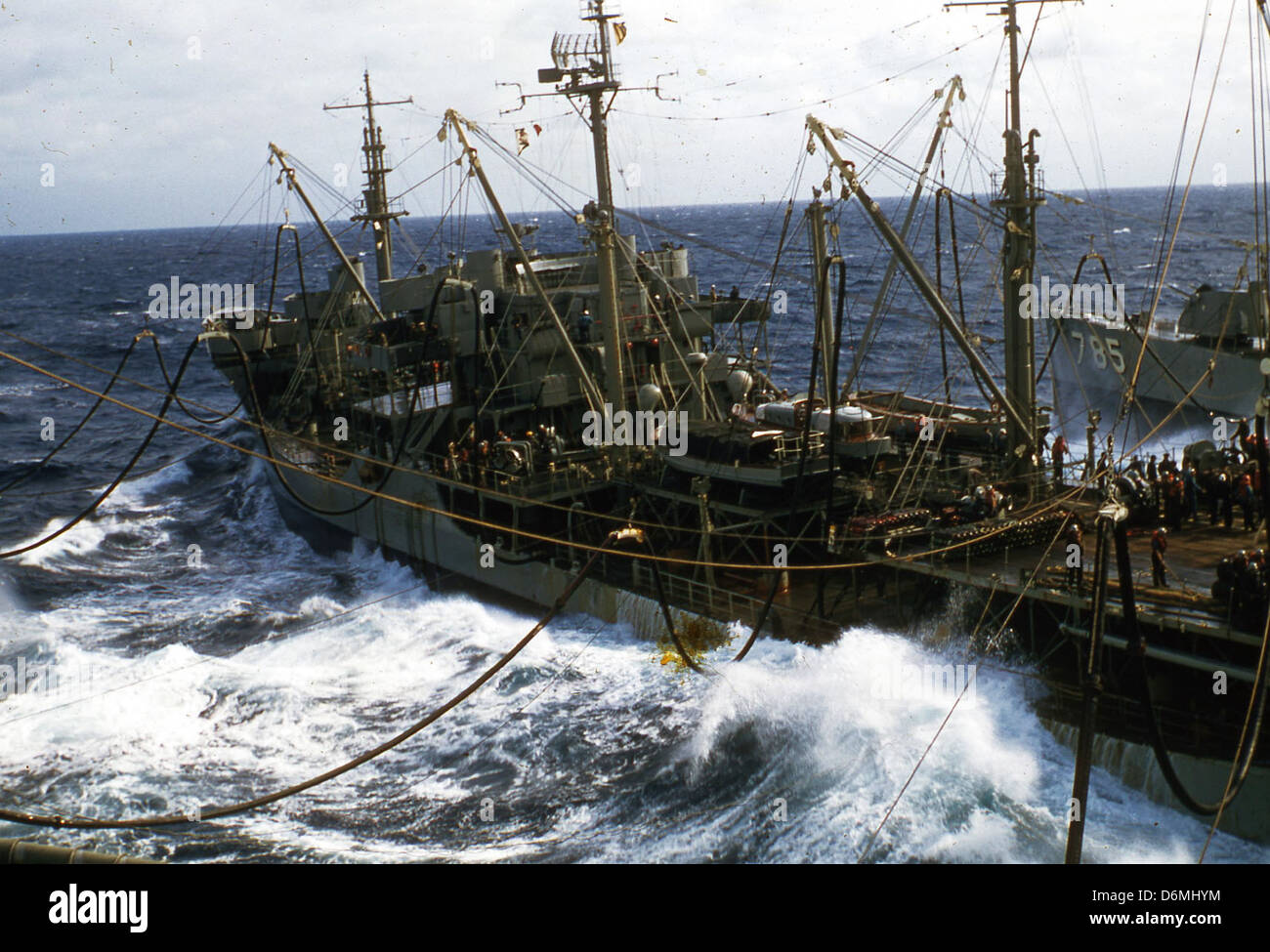 A fleet oiler from 1958, used by the U.S. Navy to supply ships with ...