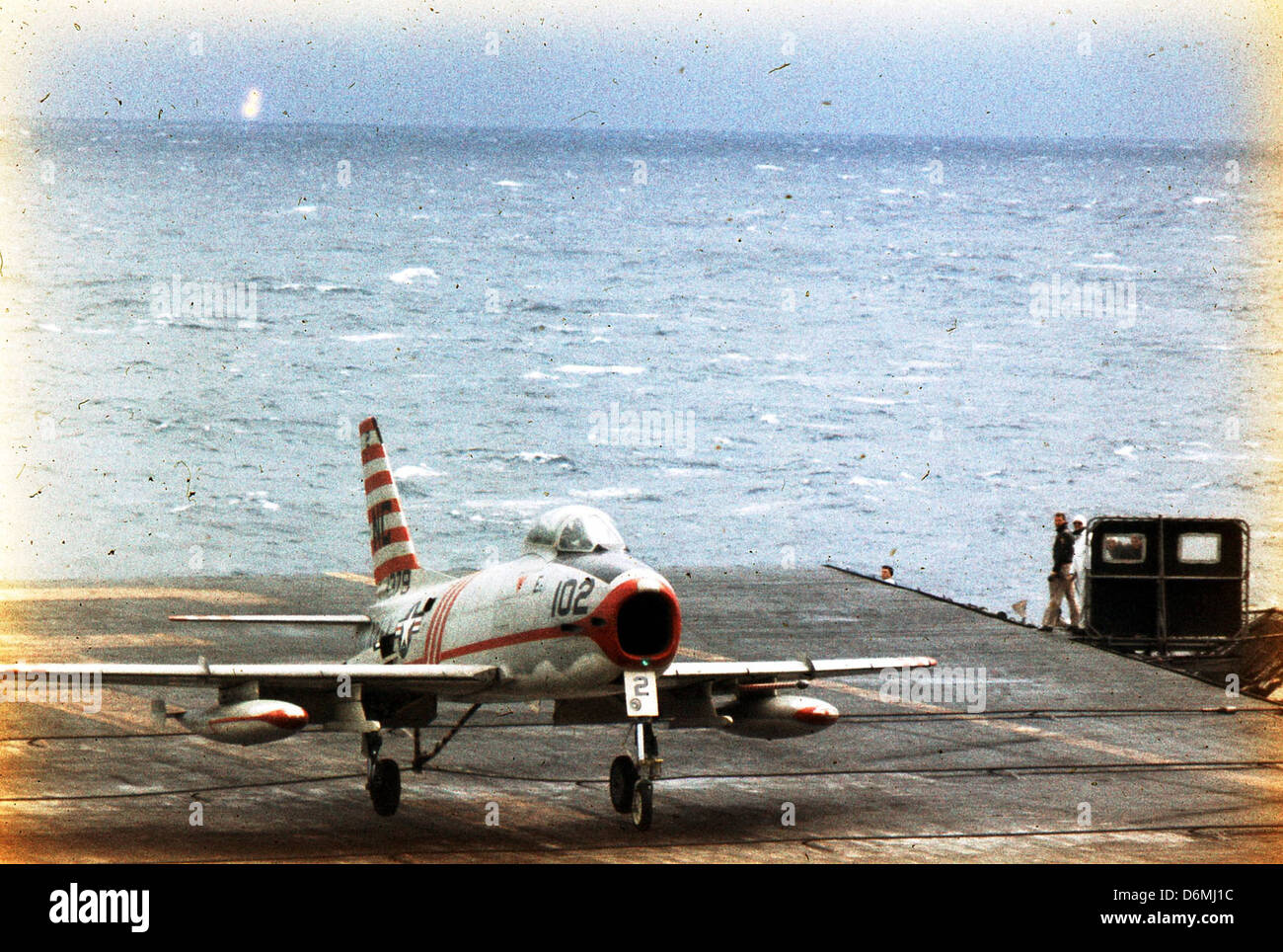 The FJ-3M Fury, operated by VF-53 and stationed on the USS Kearsarge in ...