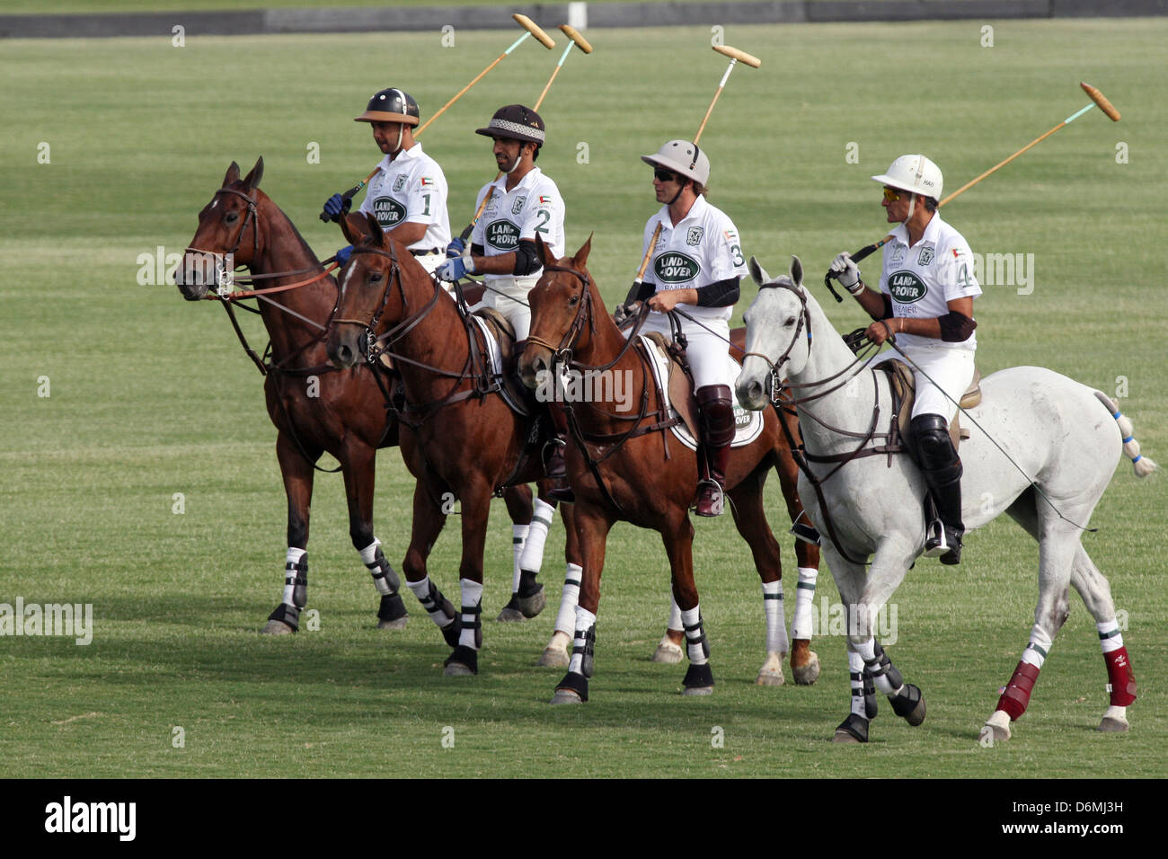Dubai, United Arab Emirates, polo player Stock Photo - Alamy