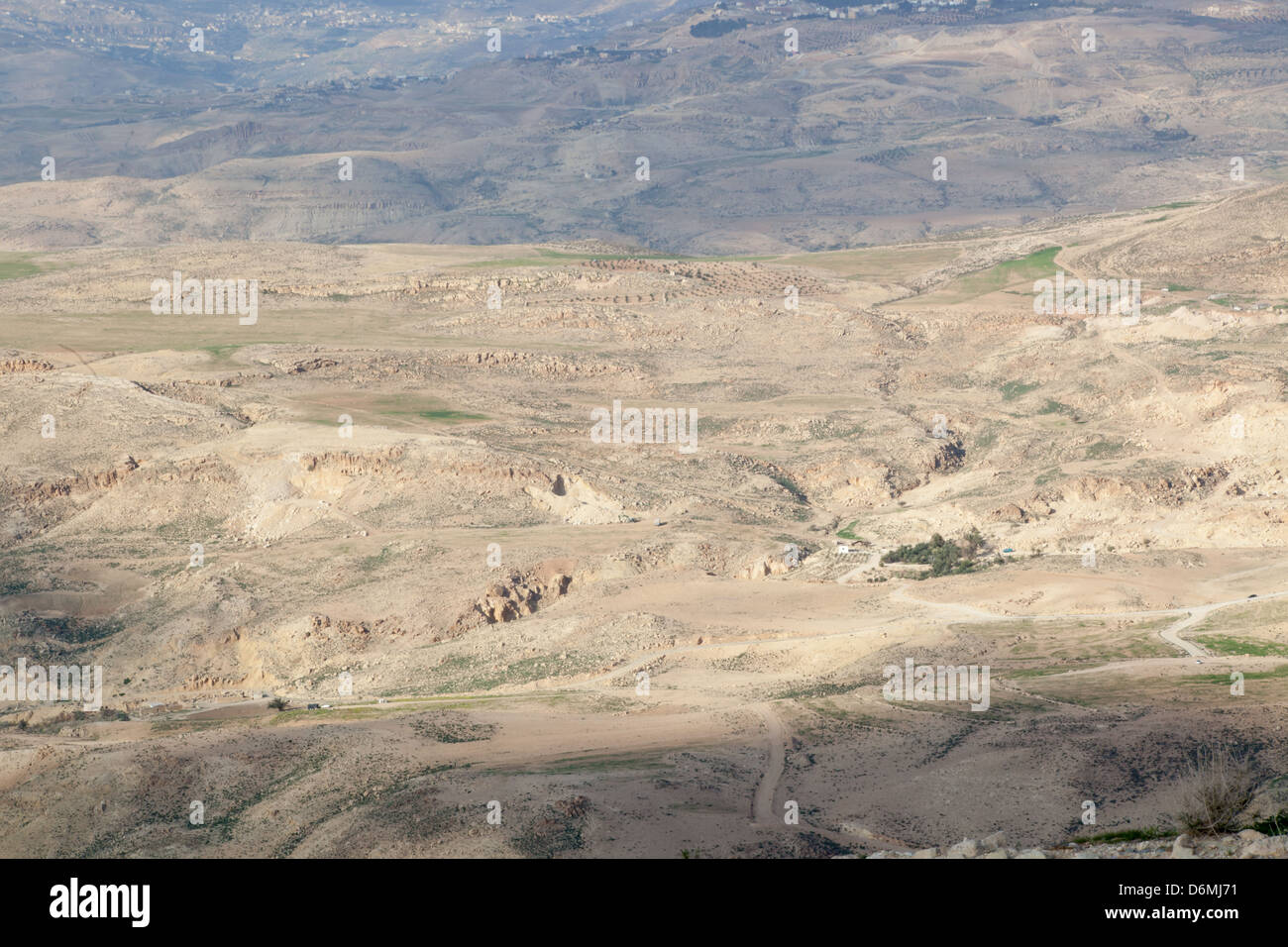 Desert, dry and sparse vegetation, with lots of sunshine and blue sky ...