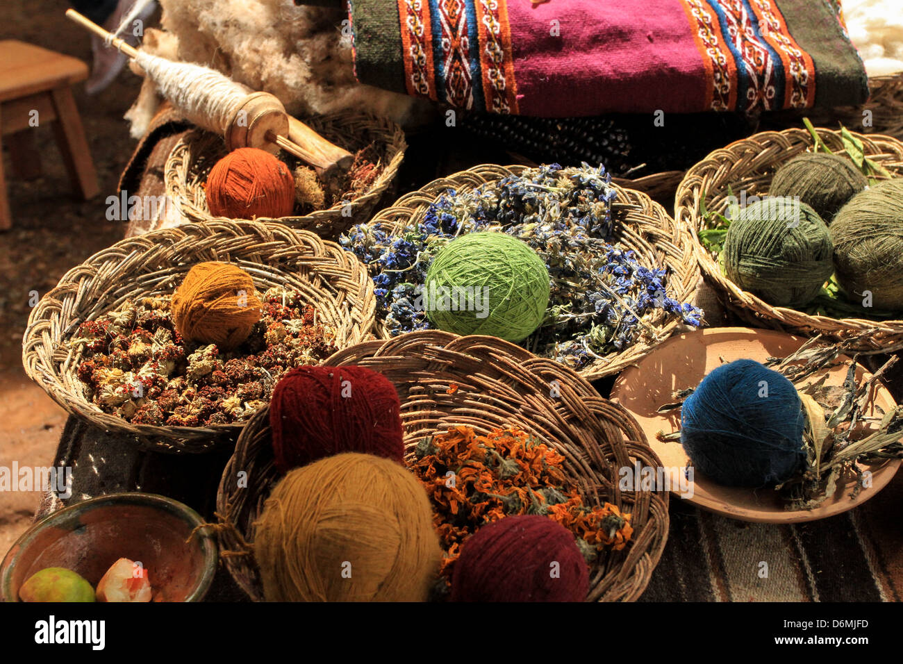 Dyeing yarn hi-res stock photography and images - Alamy