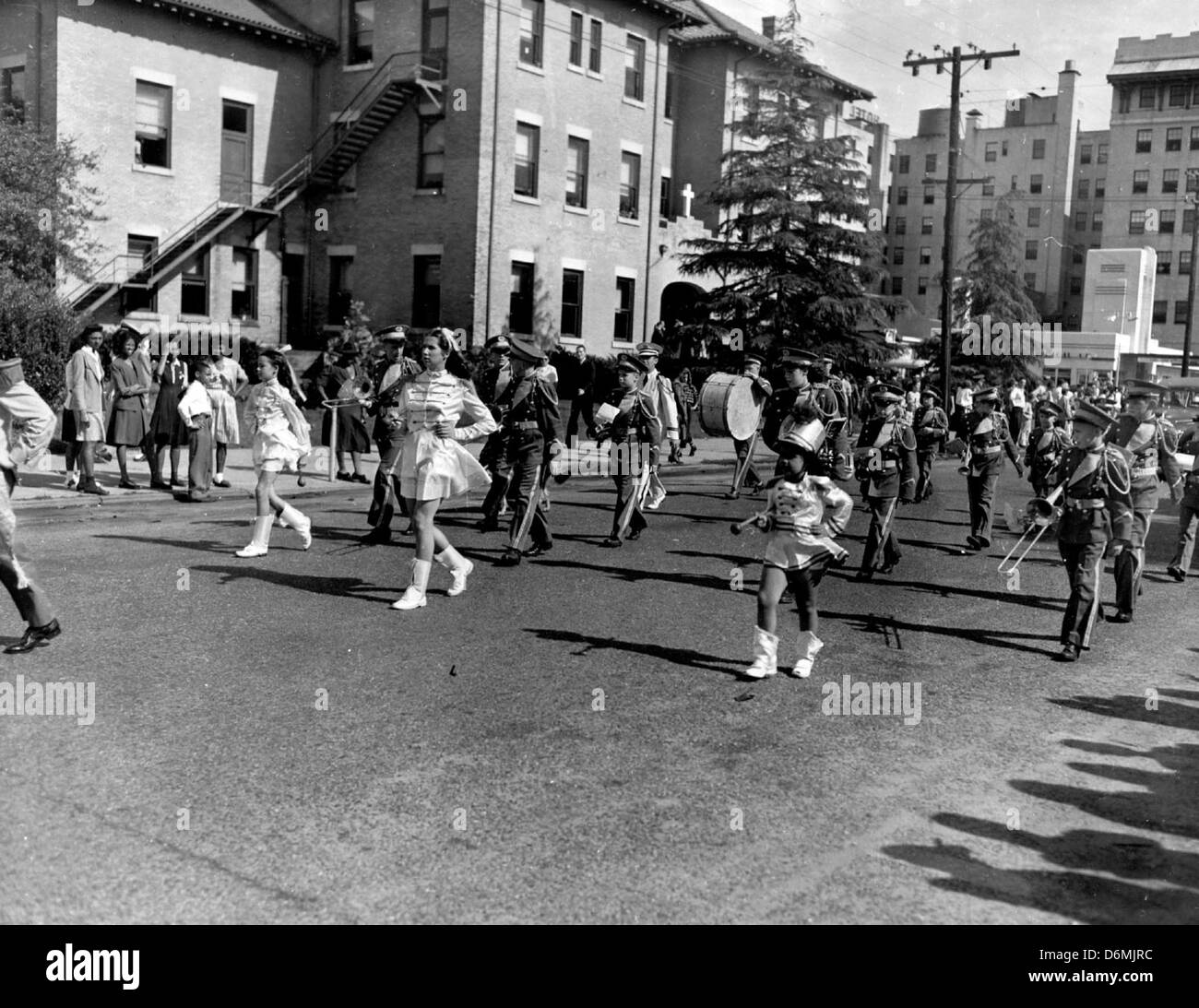 This image is from the Robert Pavey Collection, showcasing a parade day ...