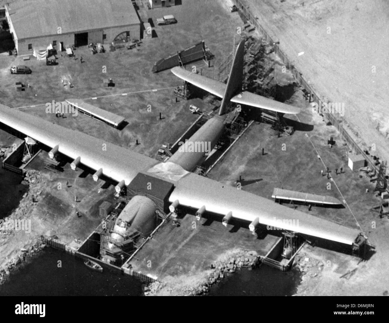 This image from the Pavey Collection features the famous Spruce Goose ...