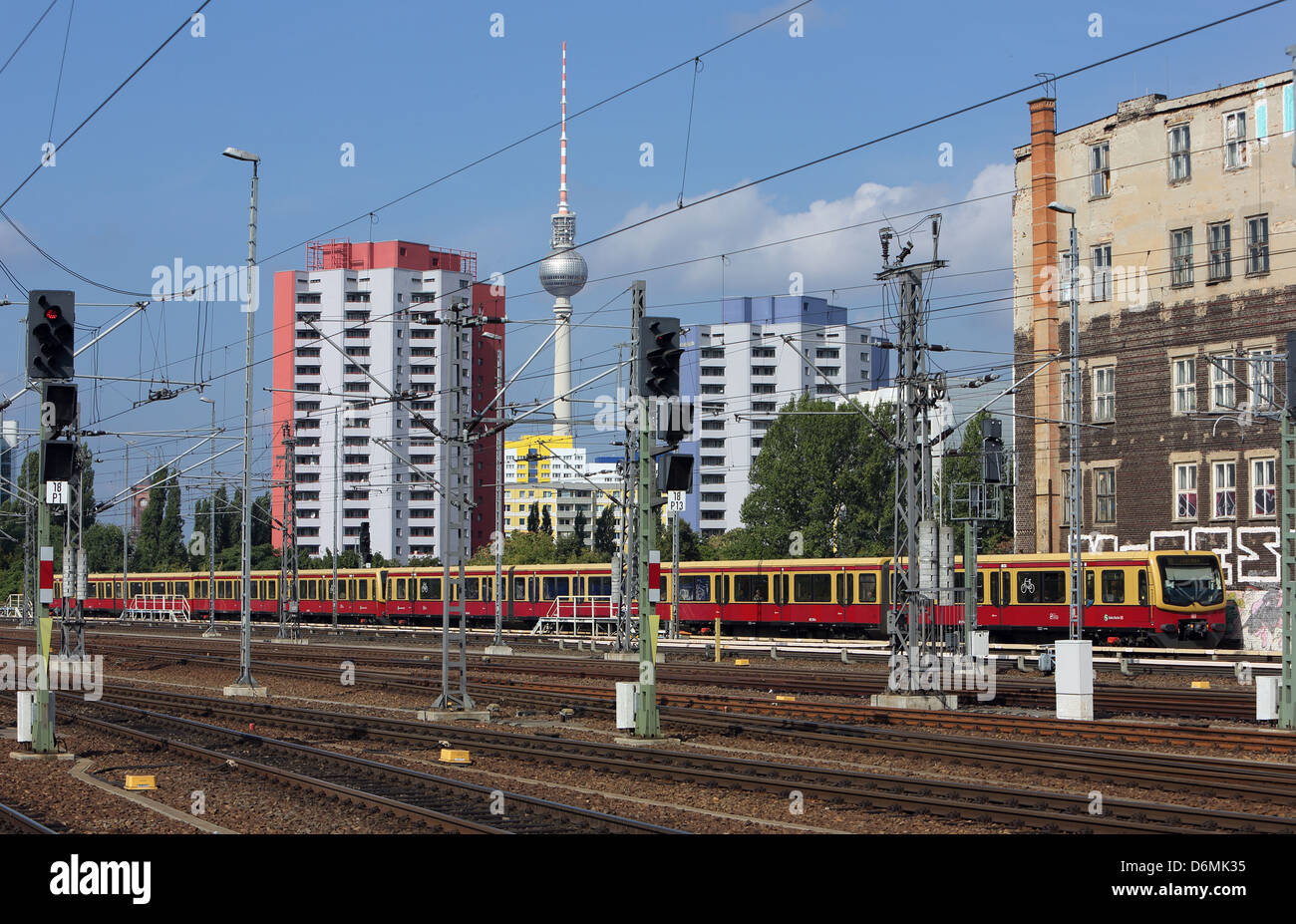Berlin, Germany, subway line 7 am Ostbahnhof Stock Photo - Alamy