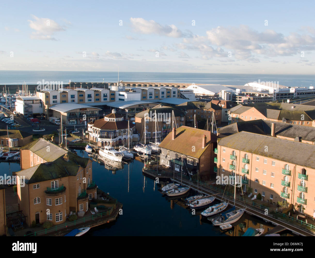 Brighton Marina Village Stock Photo - Alamy