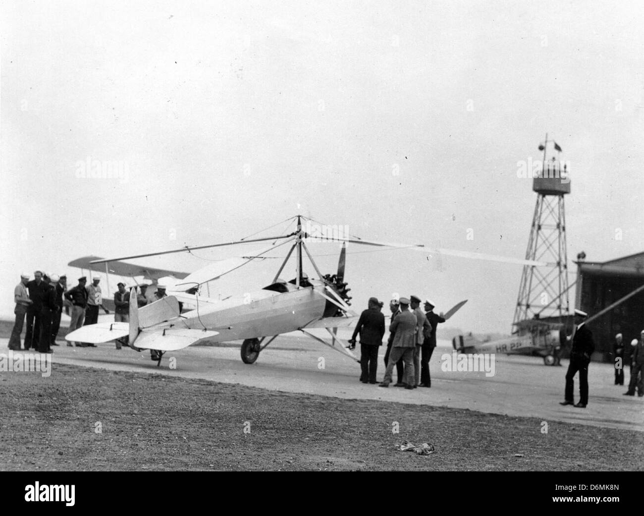 The Pitcarin Autogyro, an early type of rotorcraft, is an example of ...