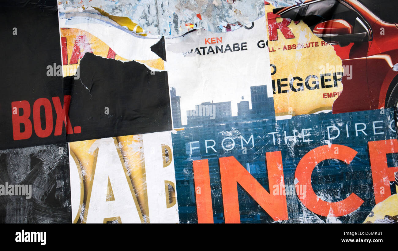 Ripped posters torn poster hi-res stock photography and images - Alamy