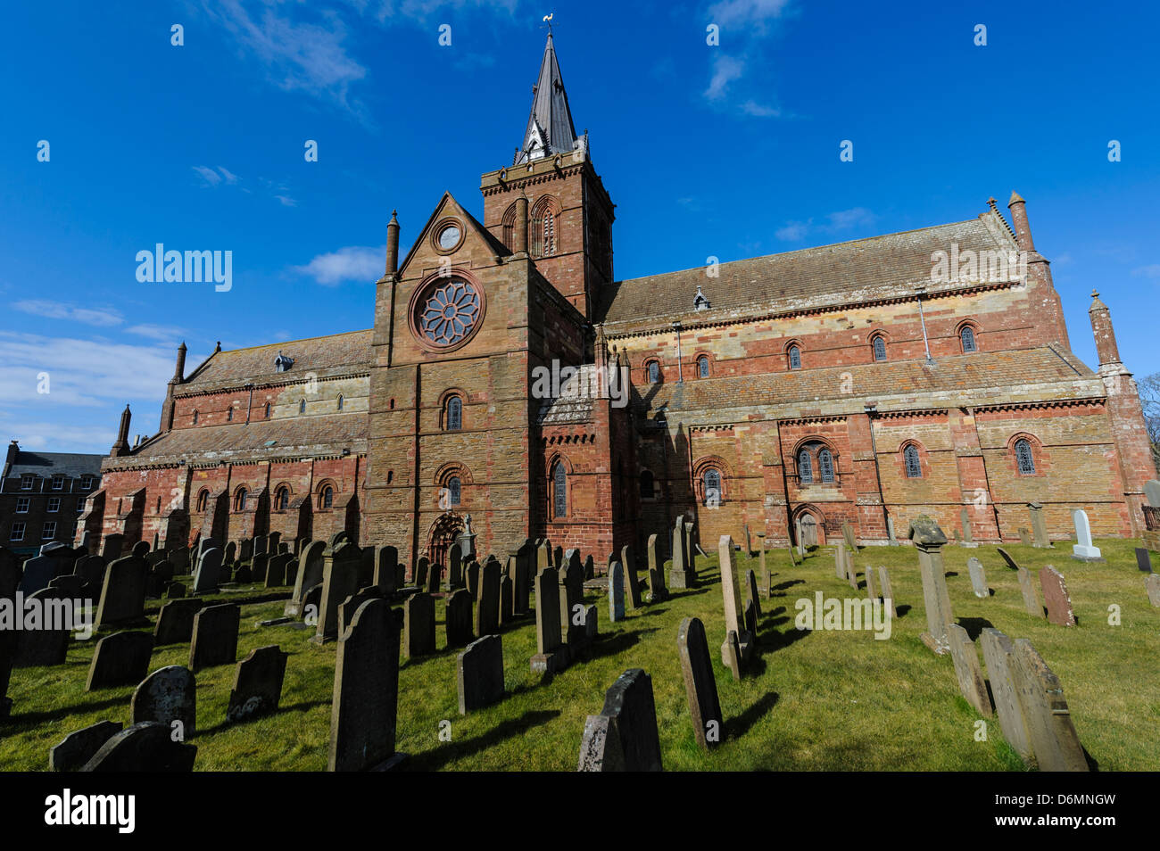 St Magnus Cathedral - Britain’s most northerly Cathedral Orkney Stock ...