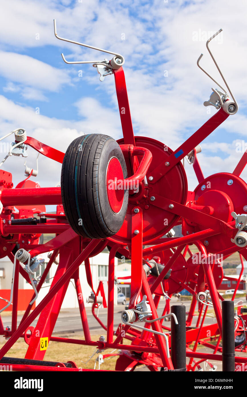 New Hay Raker Farm Equipment Outdoor Selling Stock Photo - Alamy