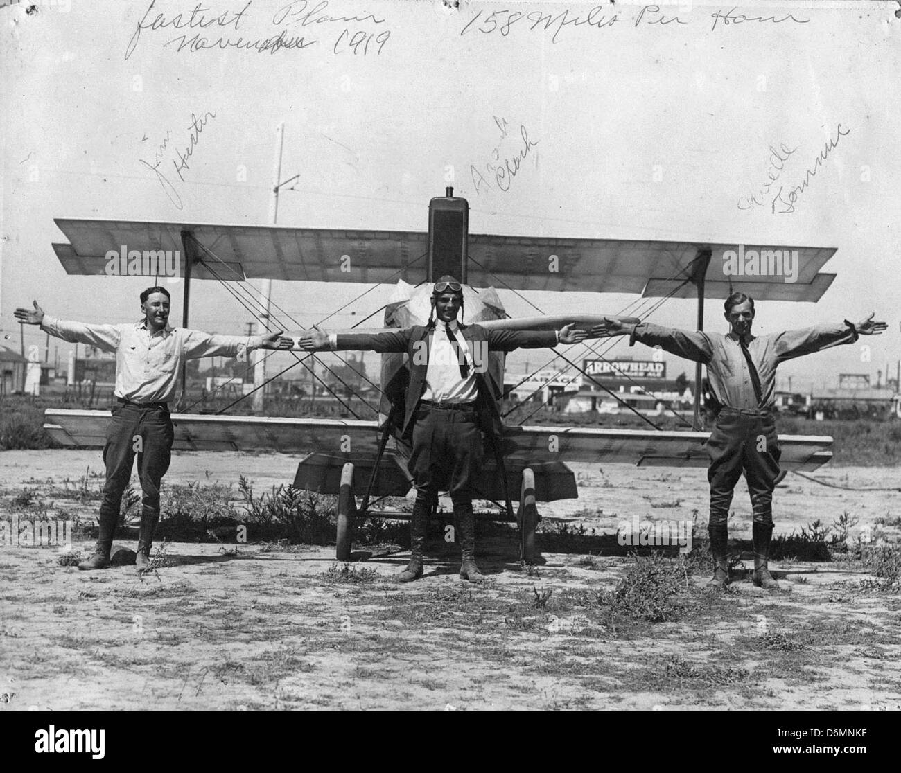 In 1919, Otto 'Swede' Meyerhoffer, Frank Clark, and Jim Hester posed ...