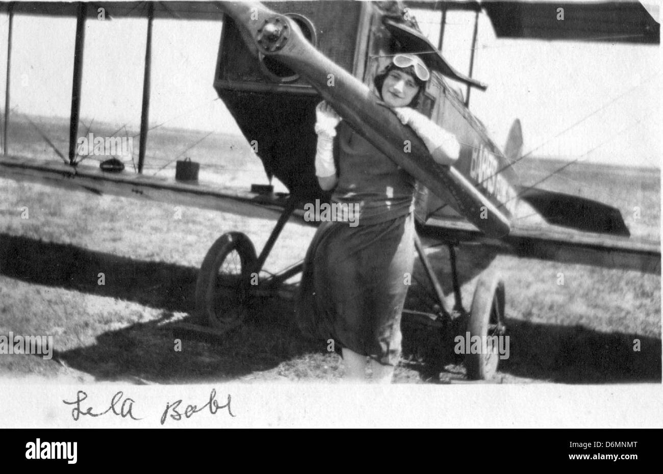 This photo features Babe Kalishek, a prominent figure in early aviation ...