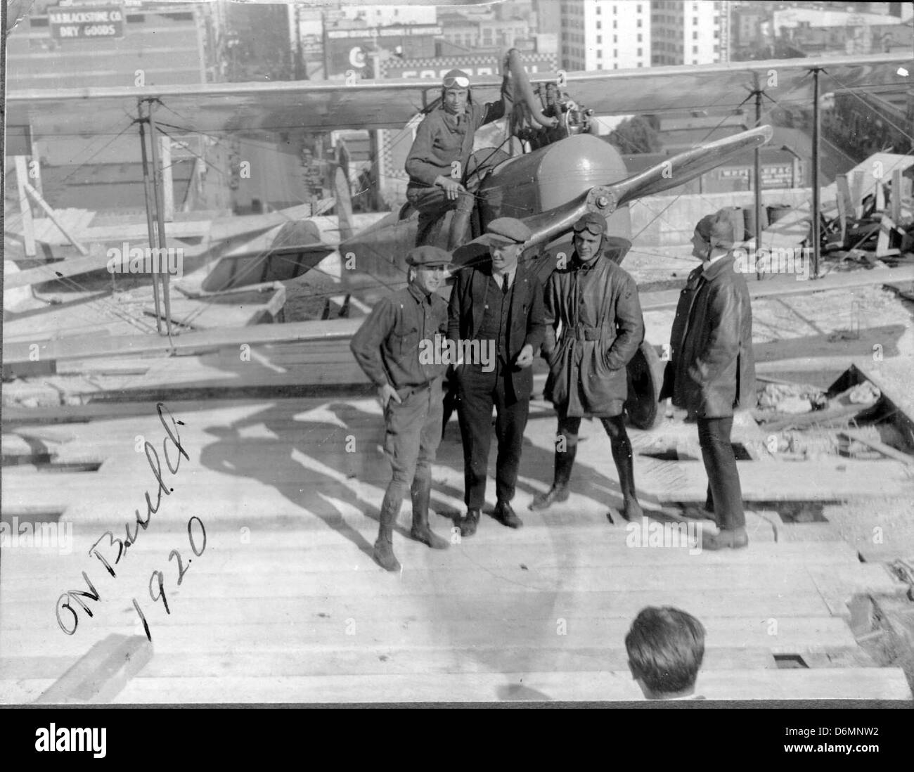 This image shows a group of aviators, including Clark, Hester, Mark ...