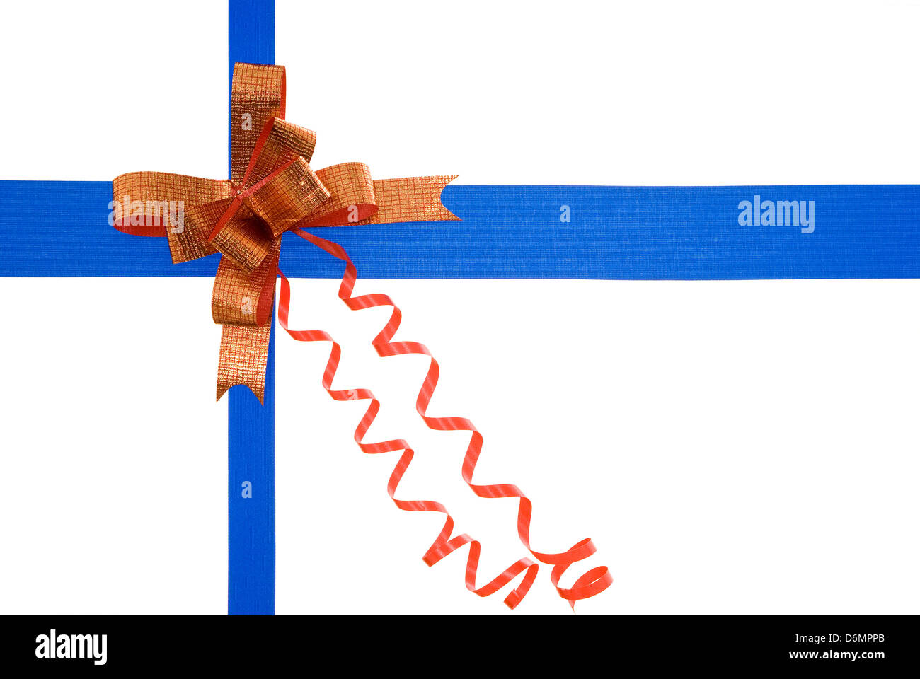 Blue bow ribbon hi-res stock photography and images - Alamy