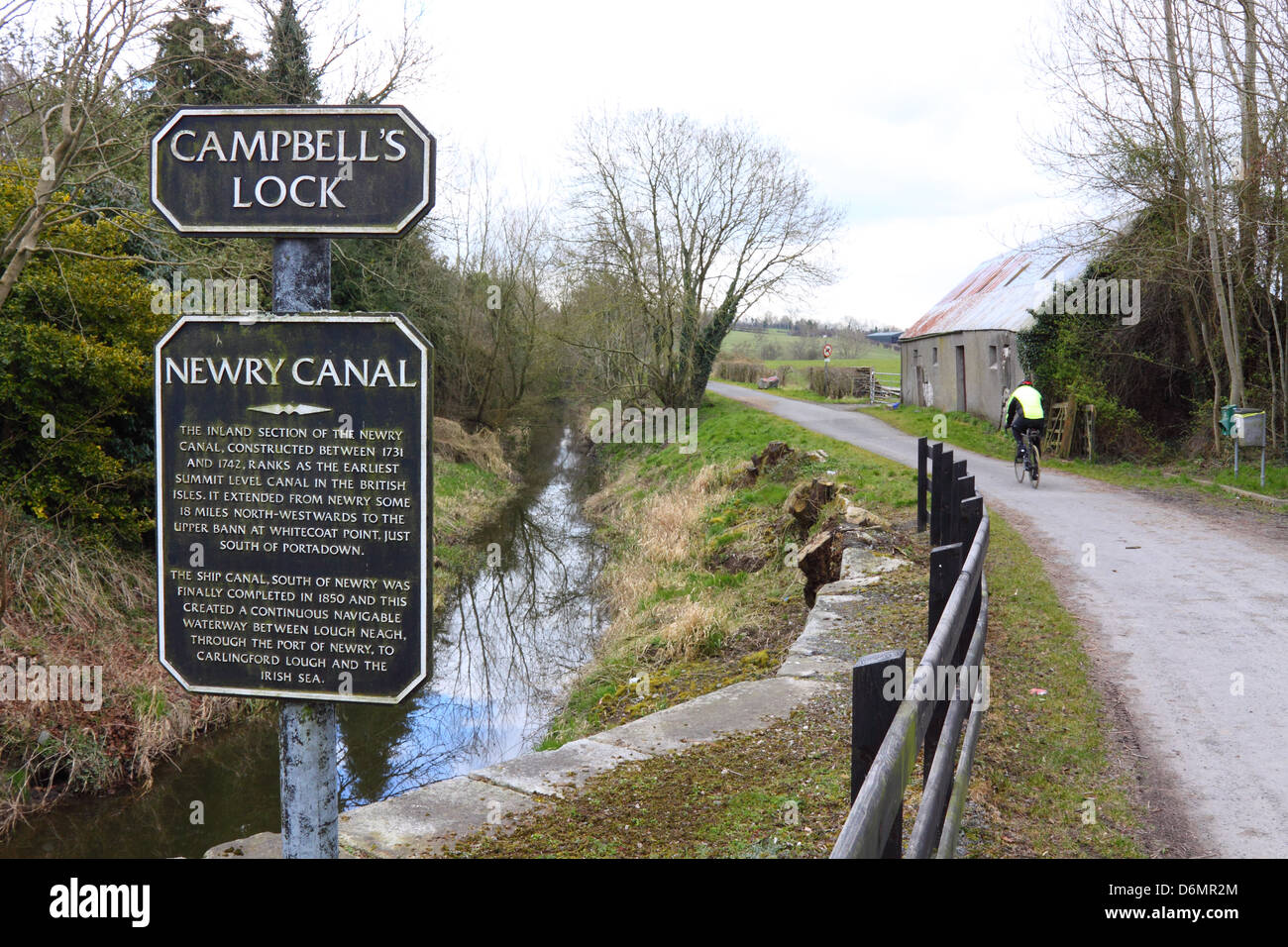 Campbell's Lock on the Newry Canal, near Scarva, Northern Ireland Stock ...